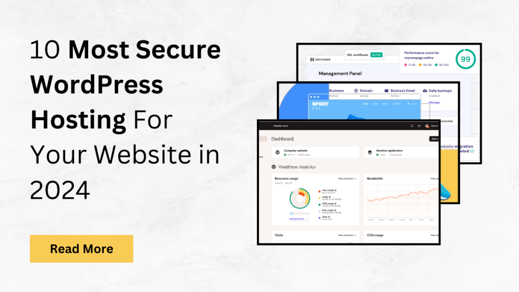 10 Most Secure WordPress Hosting For Your Website in 2024